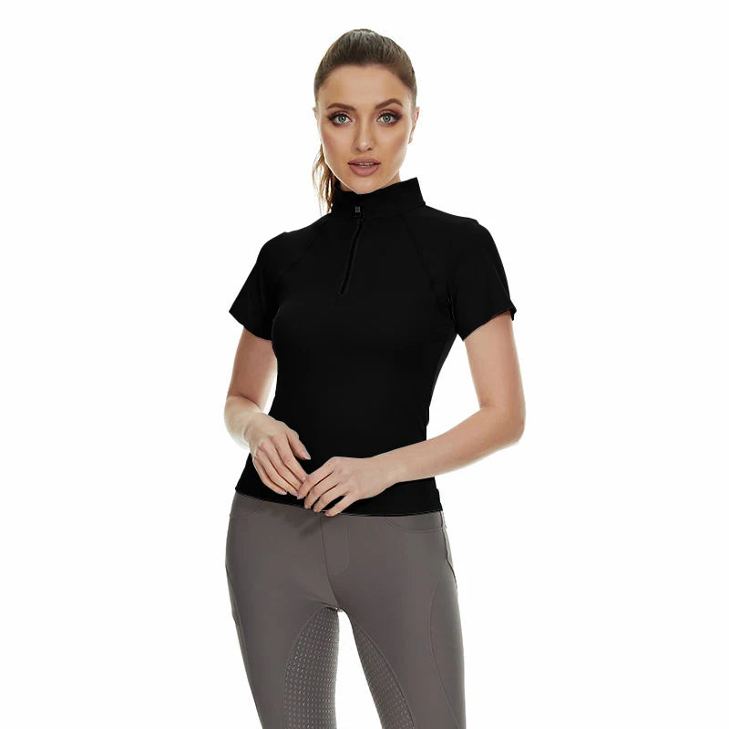 Short-Sleeve Riding Shirt – Nuvola Equestrian